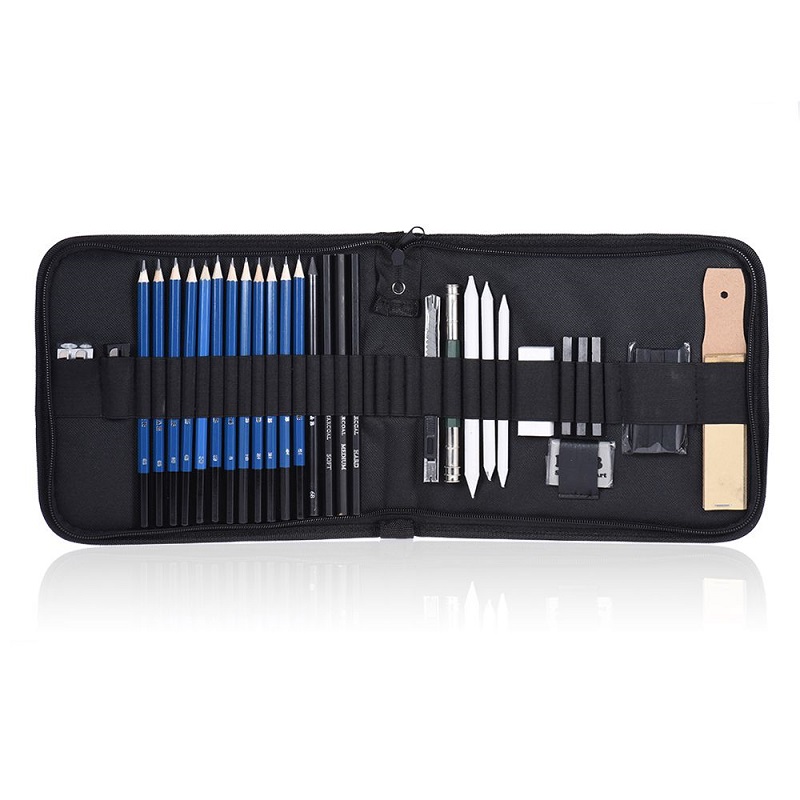 33/48 Pcs/Set Pensil Gambar Skesta Lengkap Set Pensil Gambar Pensil ...
