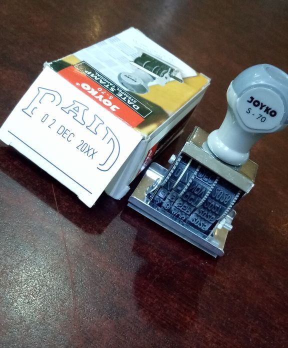 Stempel Tanggal Paid /Date Stamp Joyko | Lazada Indonesia