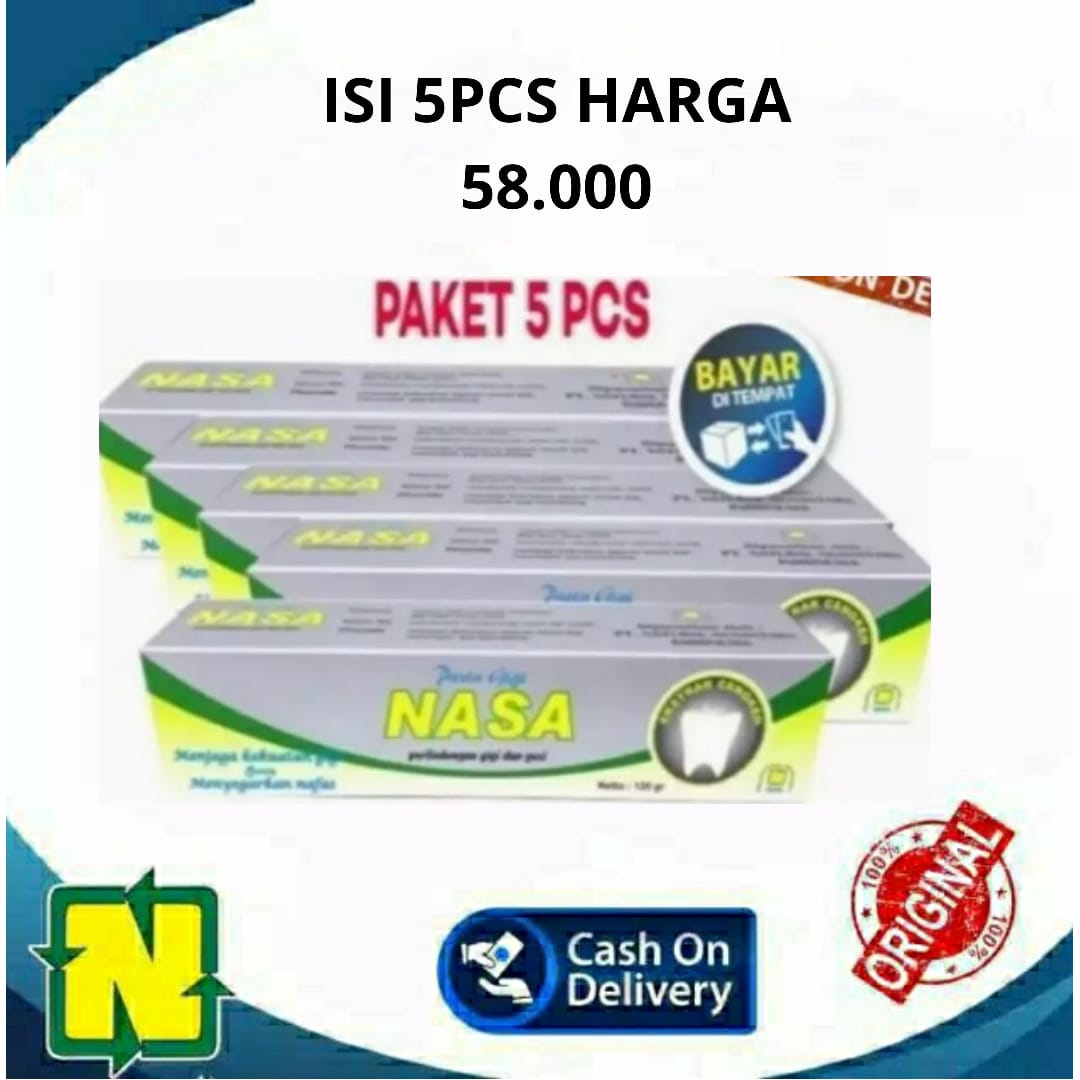 [isi 5] - Pasta Gigi Nasa - Odol Nasa Original 100% Asli Herbal ...