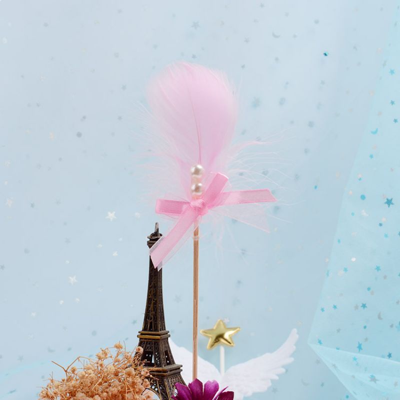 CAKE TOPPER BULU HIASAN WARNA COLOURFUL HIJAU MERAH KUNING PUTIH SAYAP ...