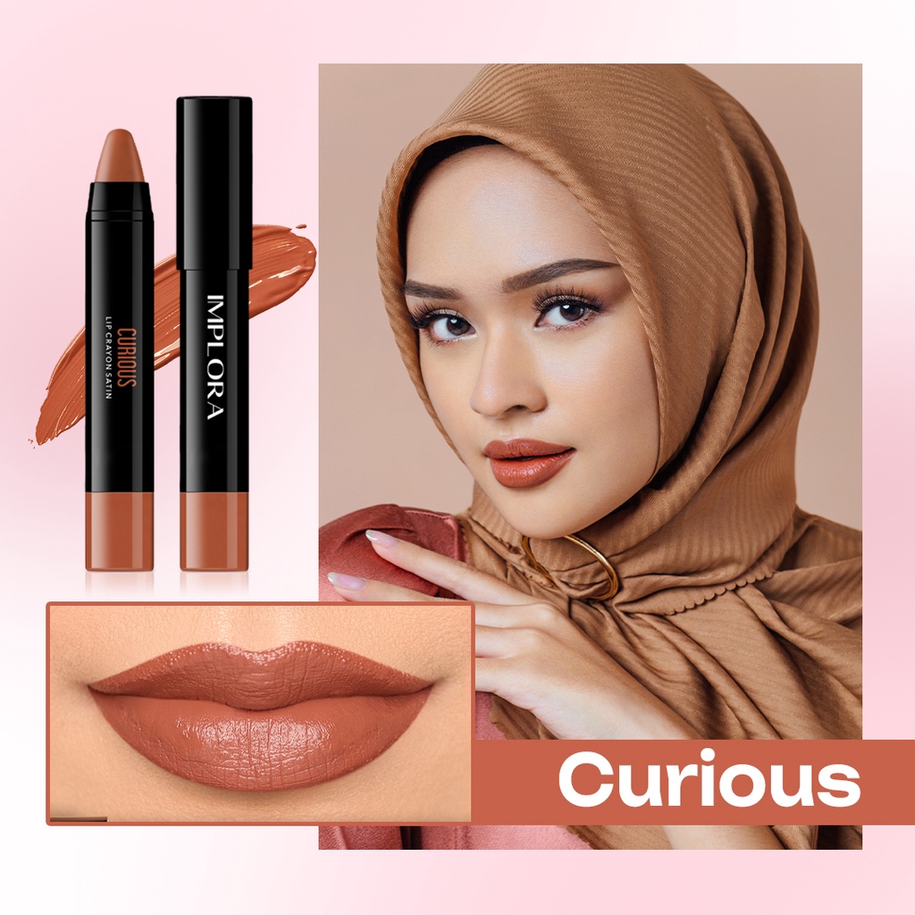 Implora Lip Crayon Satin Original / Lipstik | Lazada Indonesia