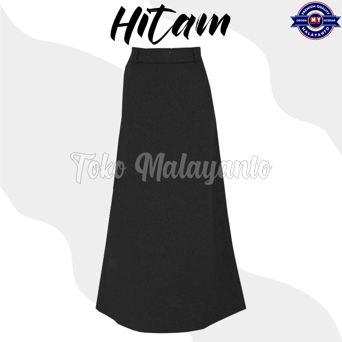 Rok Wanita Span Kantor, UKURAN STANDAR-JUMBO S-4L Rok Span Panjang Line ...