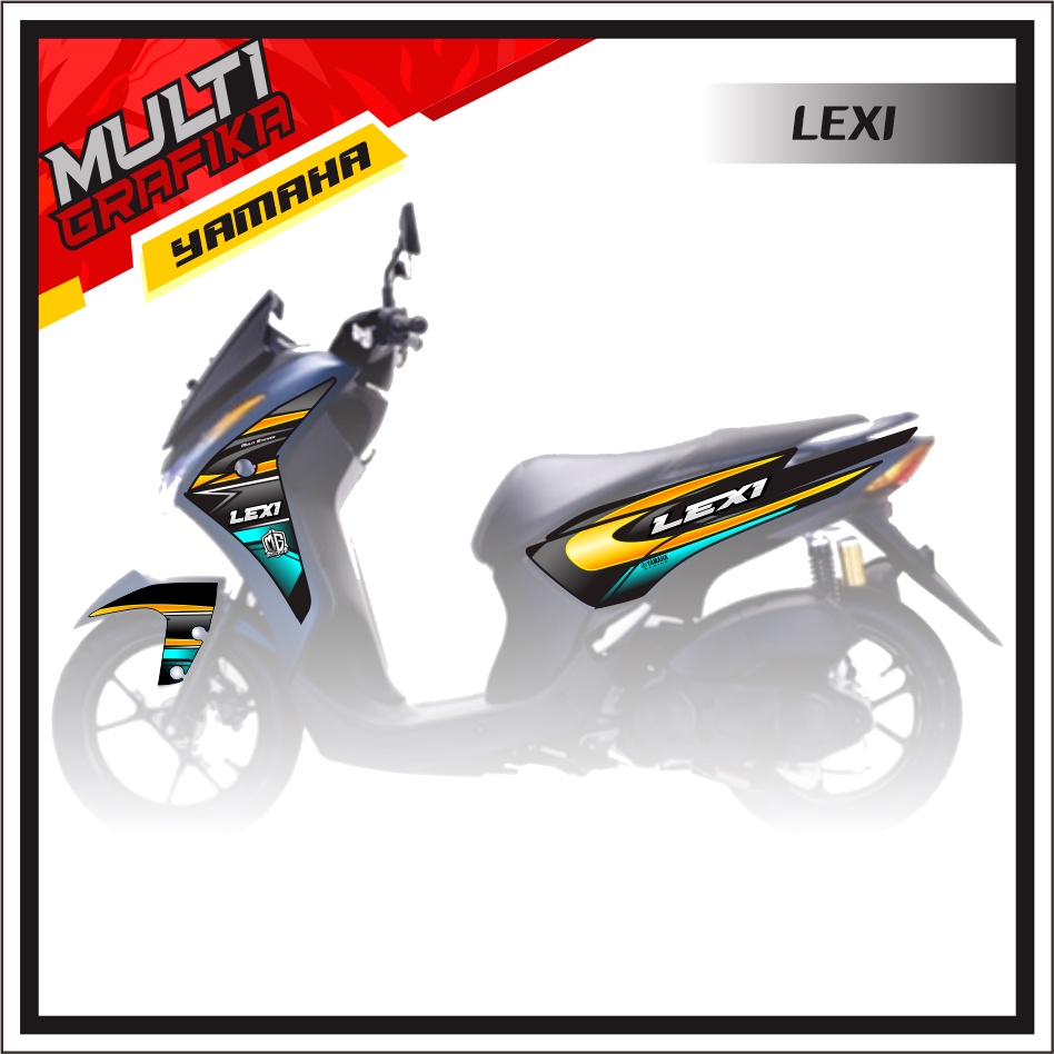 Striping Motor LEXI Decal Motif Varian Multi Sticker | Lazada Indonesia