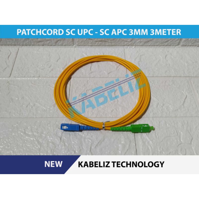 Patchcord sc upc sc apc Patchcore patcore patcord kabel fiber optic ...