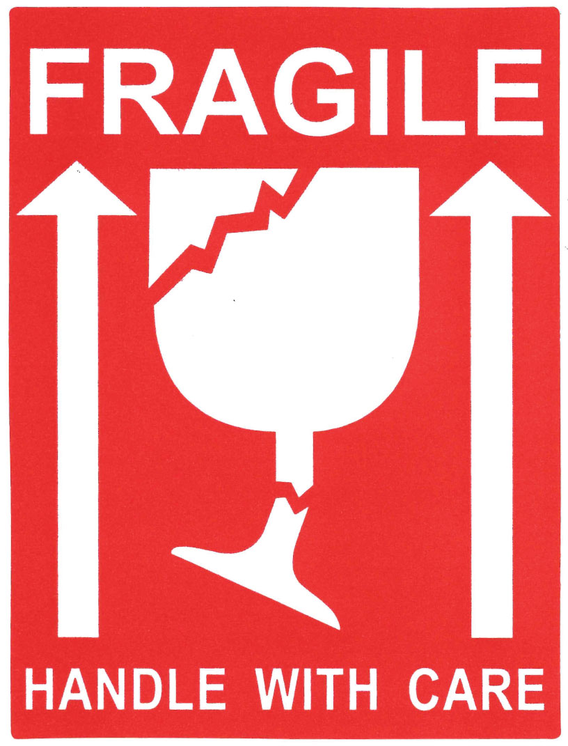 [2 Pcs] Stiker Fragile / Stiker Fragile Murah / Stiker Label Fragile ...