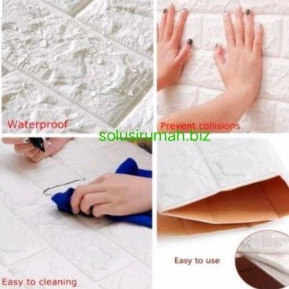 wallpaper busa gabus 70 x 77 batu bata 6mm 6 mm wall paper 3d dinding ...