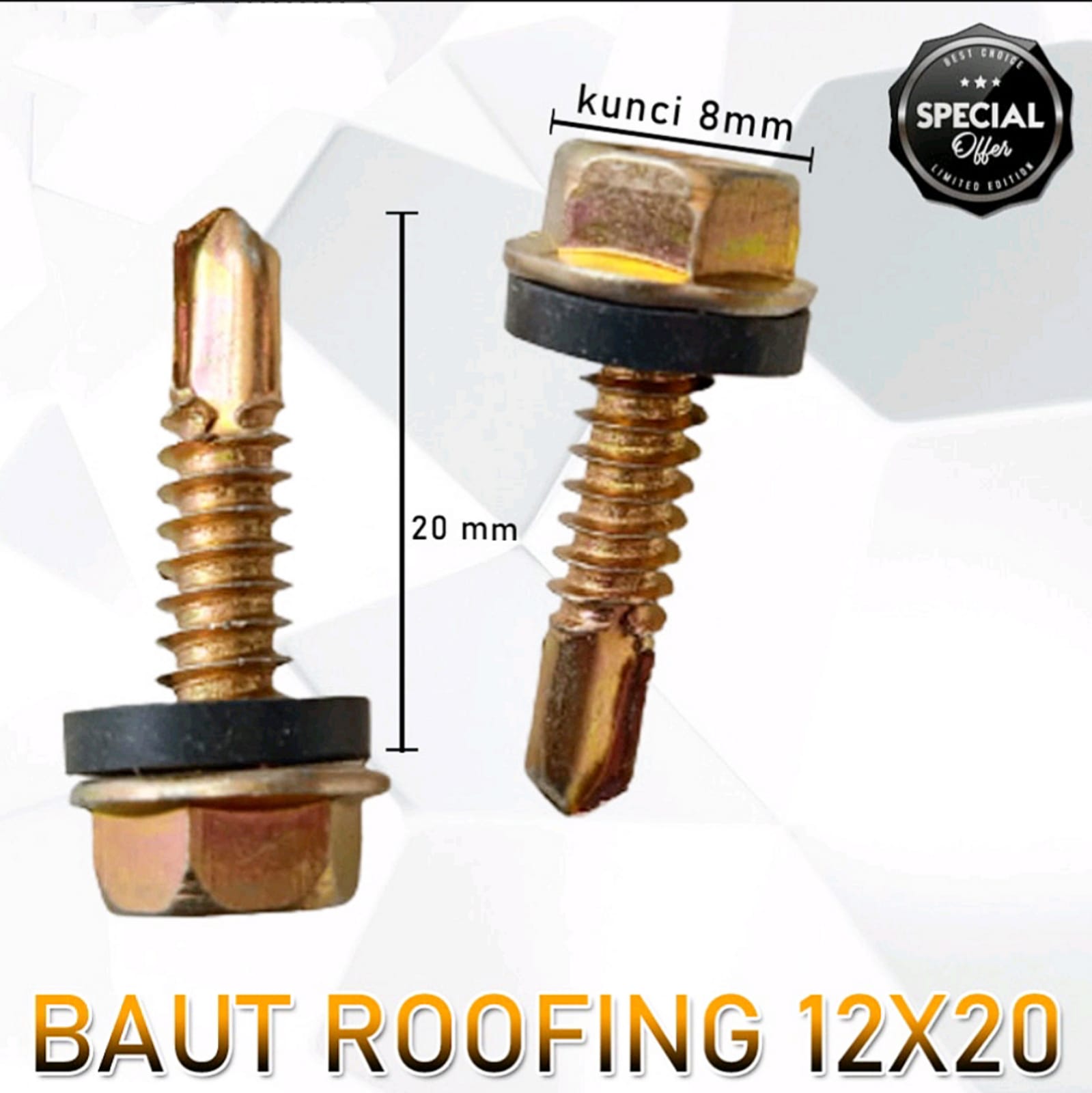 1 dus Baut Roofing 12x20 isi 800pcs baut Self Drilling Screw 1kotak ... 1 dus Baut Roofing 12x20 isi 800pcs baut Self Drilling Screw 1kotak ...