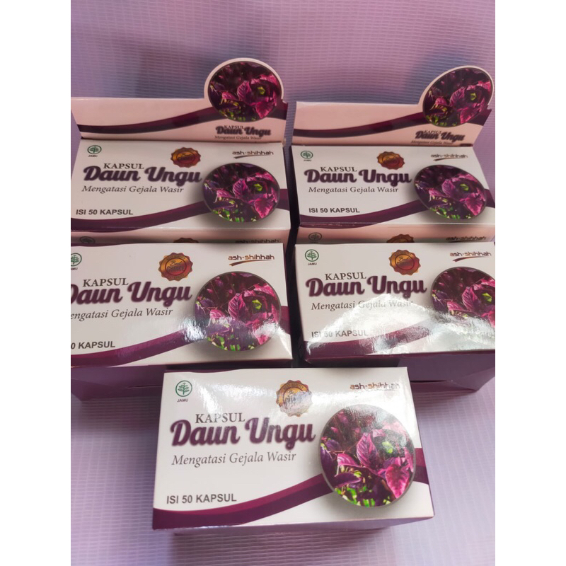 KAPSUL DAUN UNGU ISI 50 KAPSUL SOLUSI OBATI WASIR | Lazada Indonesia