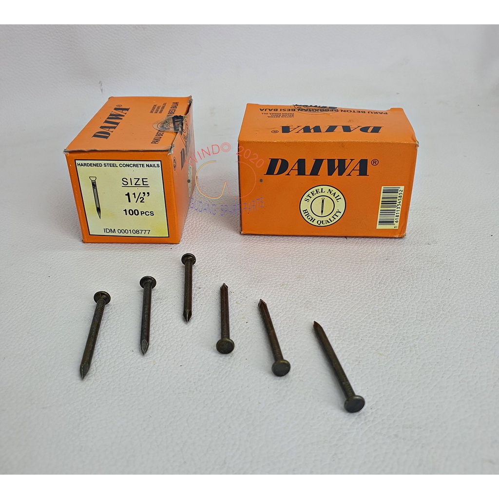 [ TERMURAH ] PAKU BETON DAIWA | PAKU BETON UKURAN ''1 1/2 INCHI / ''1 1 ...