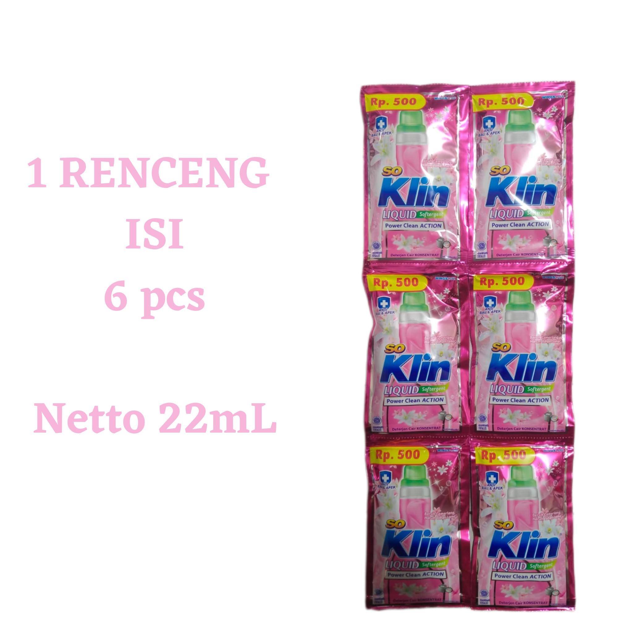 So Klin Liquid Softergent 20ml - 1 Renceng Isi 6 Sachet | Lazada Indonesia