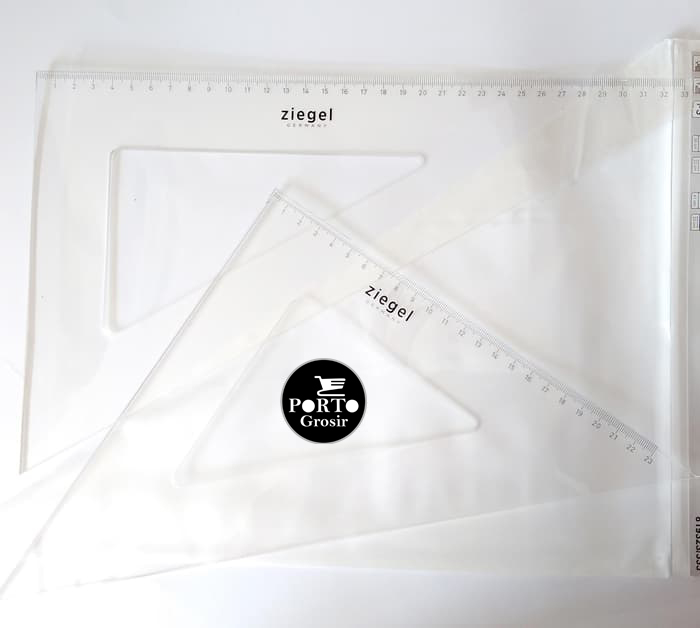 Rotring Ziegel Triangle Ruler Set / Segitiga Besar No. 12 Set 23cm ...