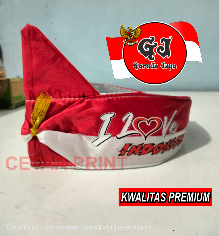 iket kepala merah putih 3D Printing /iket kepala /iket merah putih ...