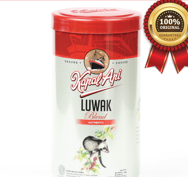 Kapal Api luwak Blend kaleng 200gr | Lazada Indonesia