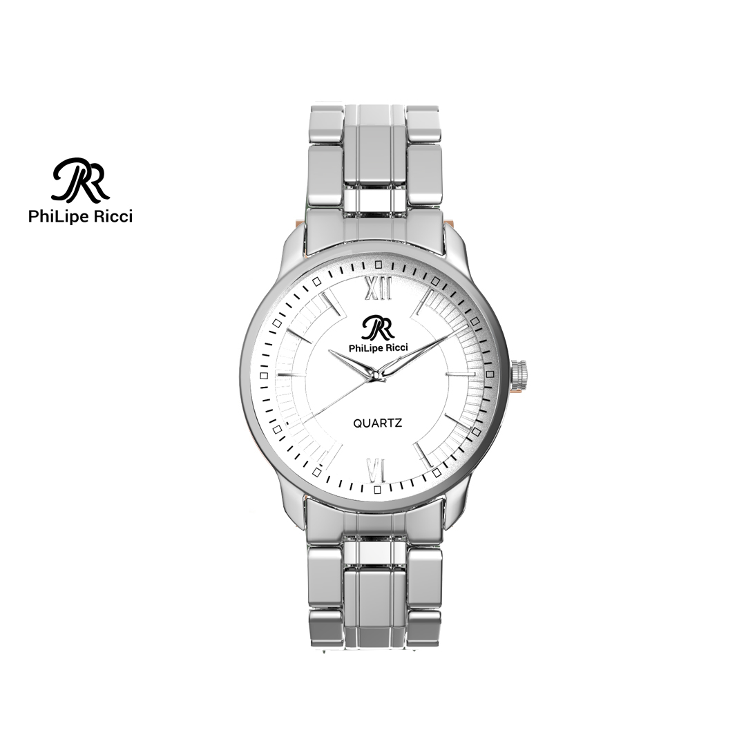 PhiLipe Ricci Jam Tangan Pria Rantai Besi Analog PR07 Free Box | Lazada ...