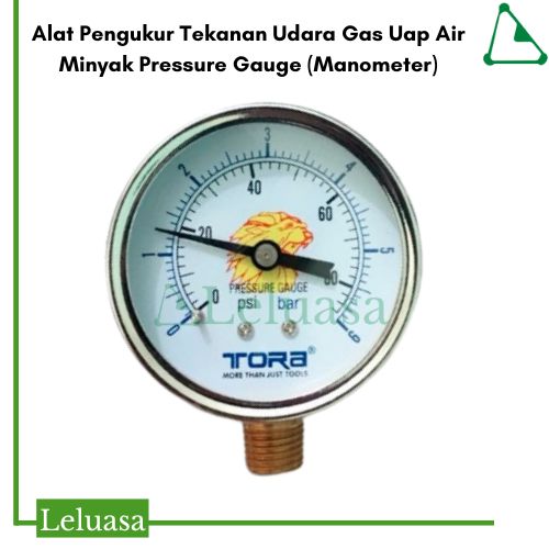 Alat Pengukur Tekanan Udara Gas Uap Air Minyak Pressure Gauge ...