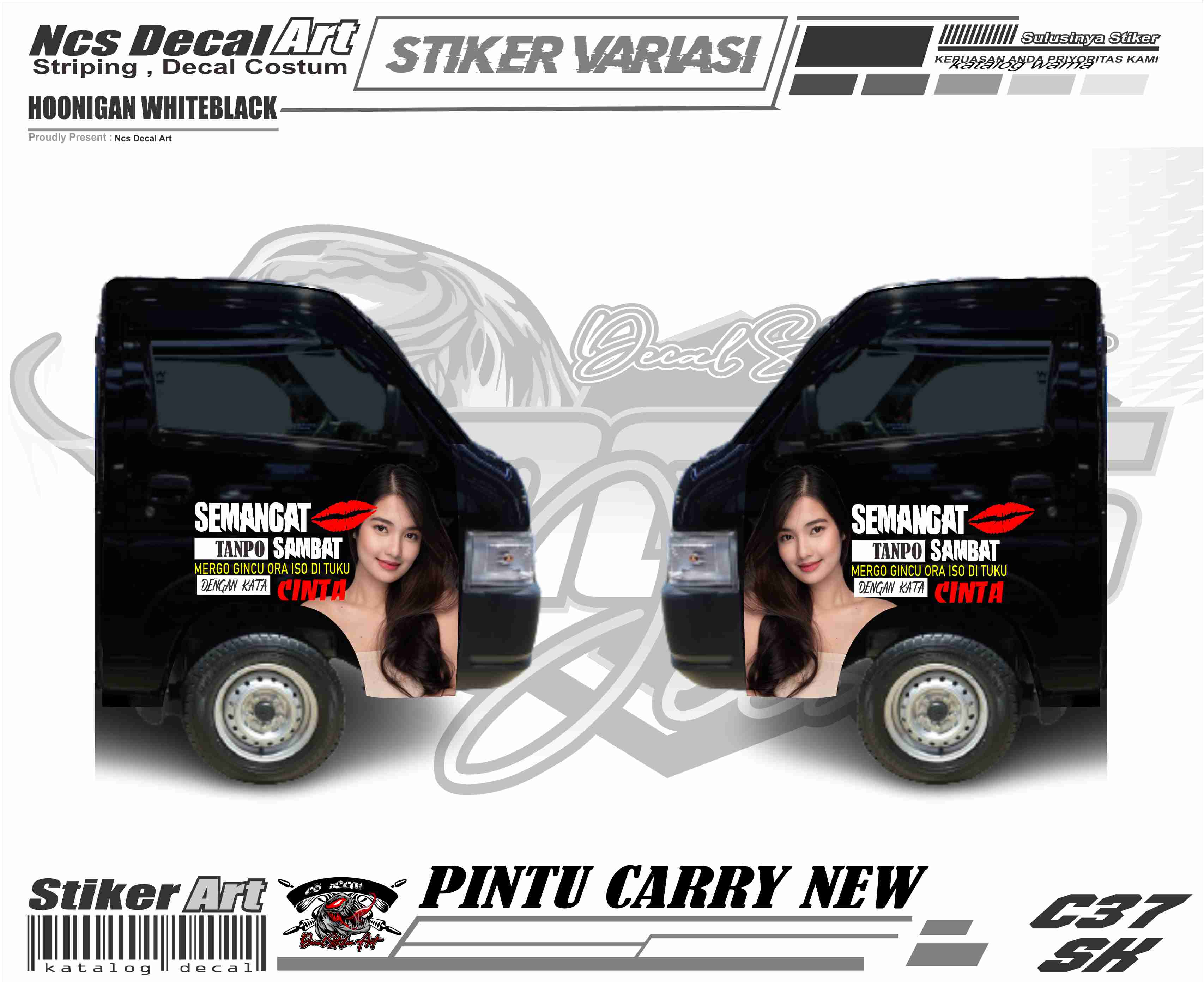 Sticker Stiker Pintu Mobil Pick Up suzuki carry new Stiker Variasi ...