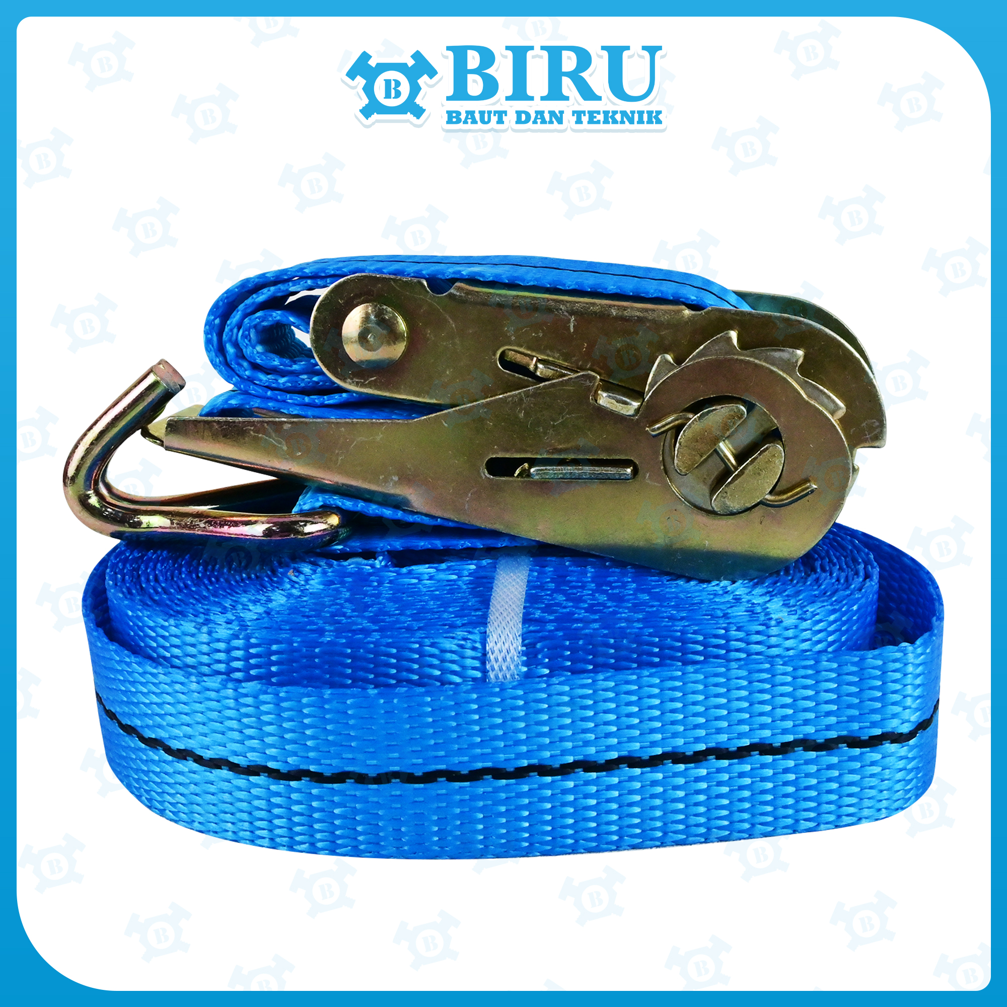 Webbing Cargo Lashing Belt WIPRO 1 Ton x 6 Meter Biru | Lazada Indonesia