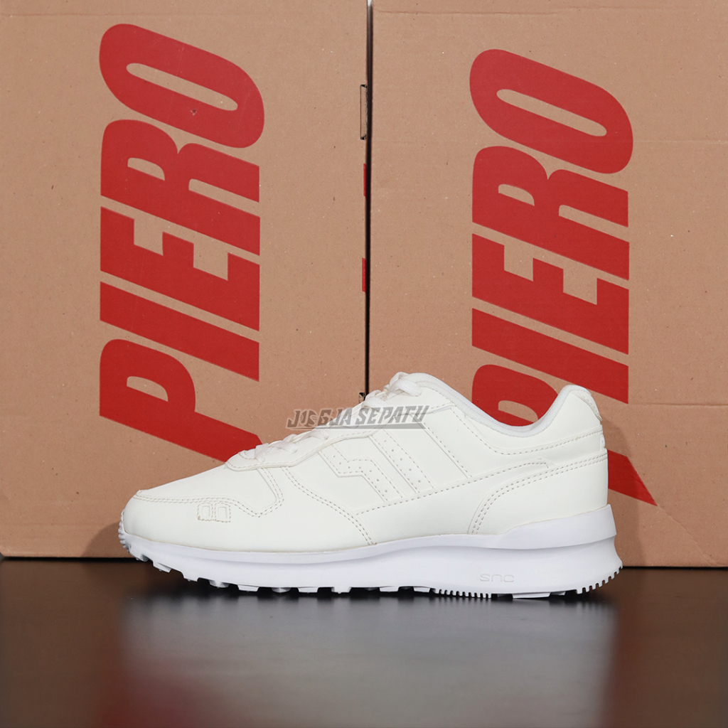 Piero Sepatu Sneakers Jogger W - All White | Lazada Indonesia