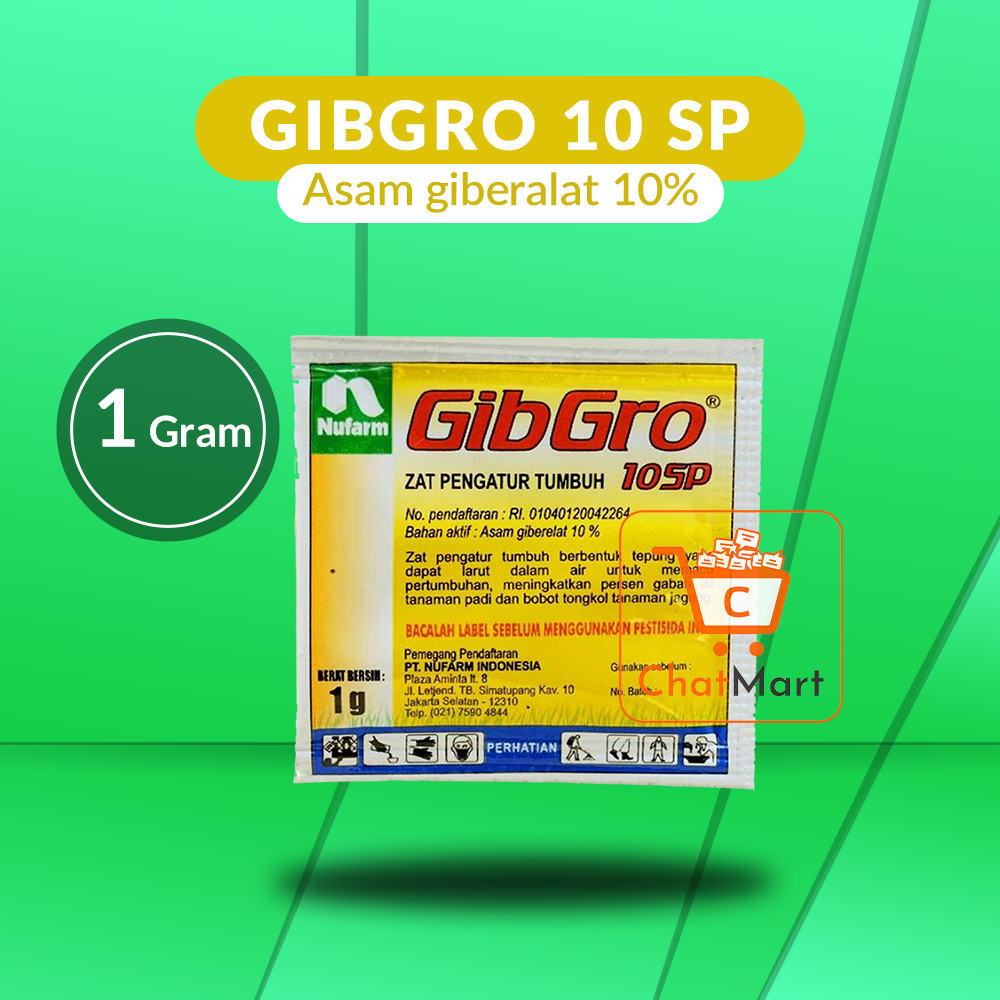 Gibgro 10 SP 1 Gram | Zat Pengatur Tumbuh untuk Padi dan Jagung ...