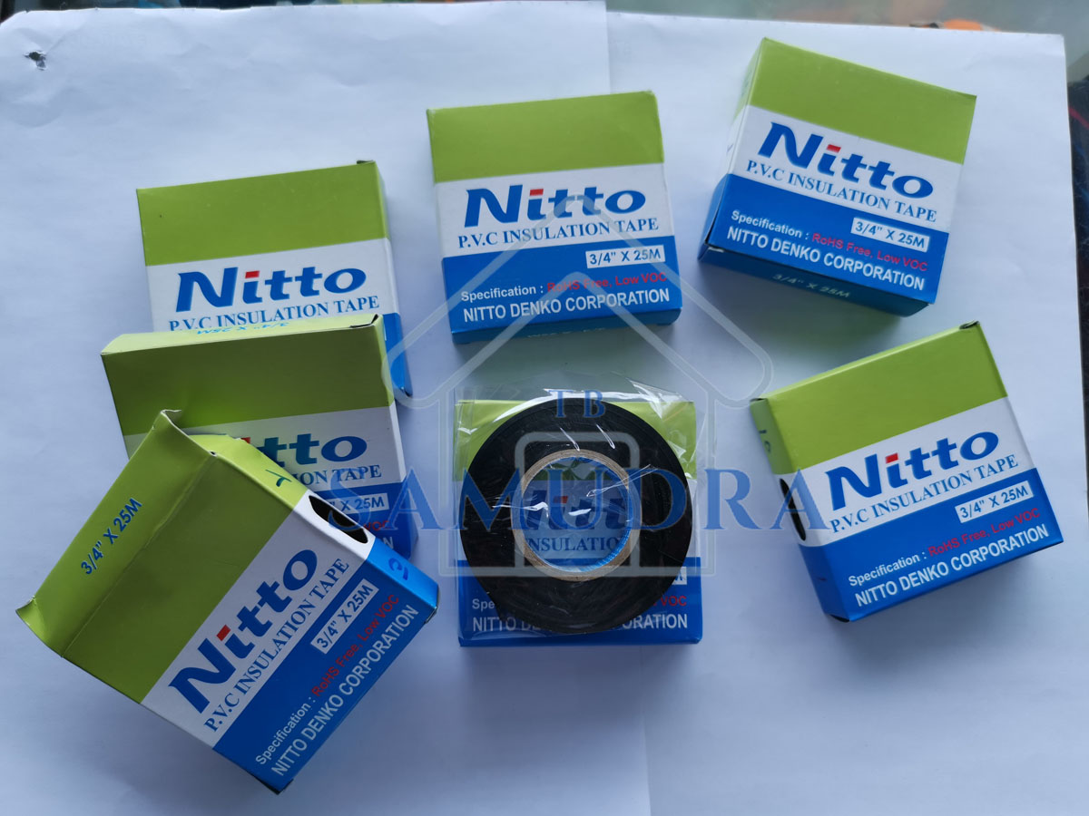 SOLASI Kabel Listrik Hitam Nitto Besar 3/4in x 25M - SAMUDRA TB ...