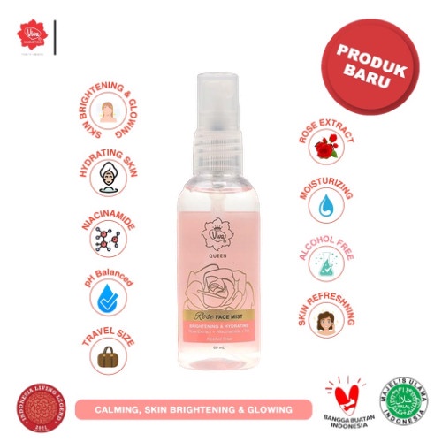 VIVA QUEEN ROSE FACE MIST - ROSE MICELLAR WATER | Lazada Indonesia