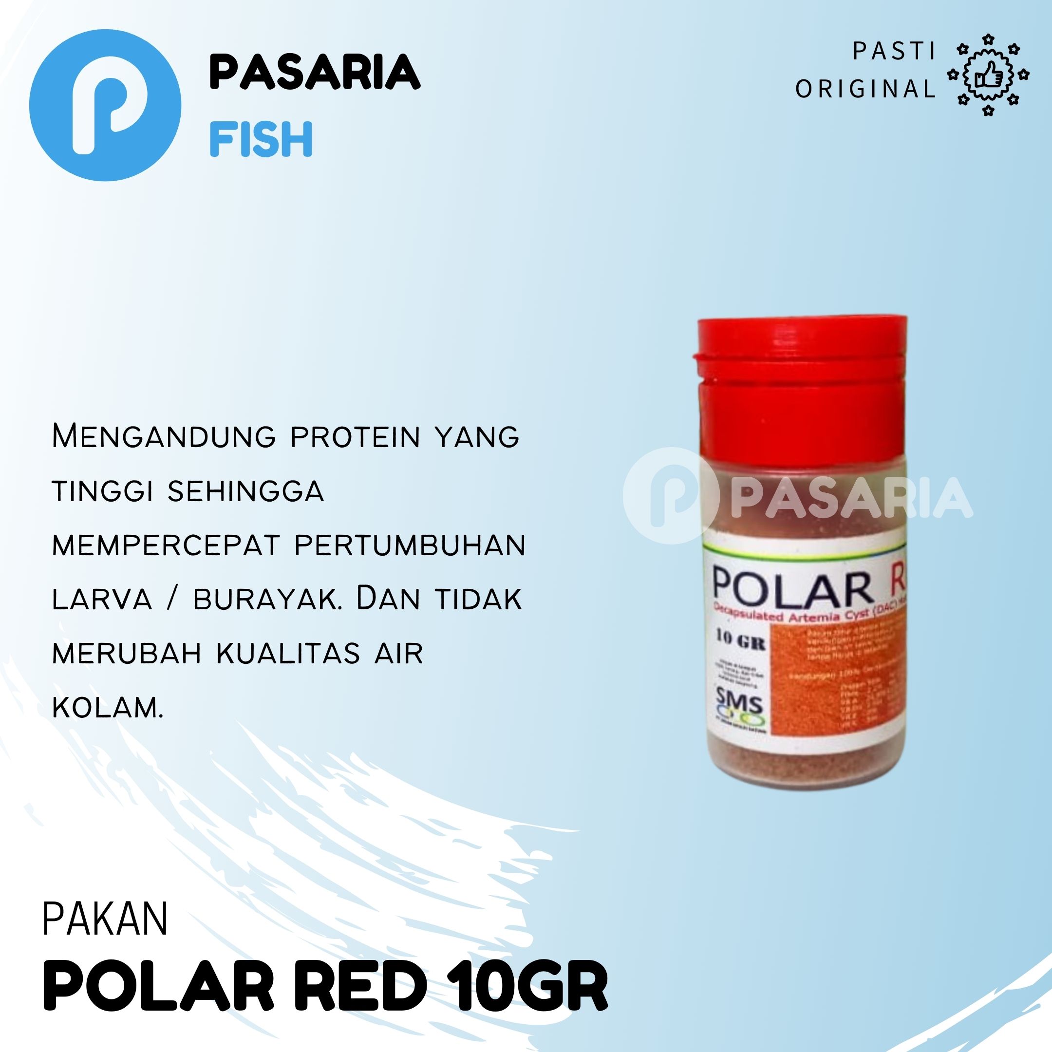 Polar Red Artemia Tanpa Cangkang 10g/10 gram Pakan Ikan | Lazada Indonesia
