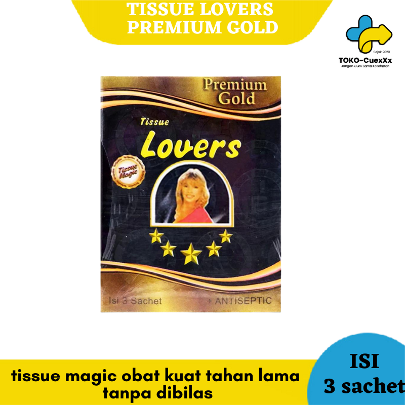 Tissue Lovers Premium Gold Isi 3 Sachet - Tisu Magic Antiseptik ...