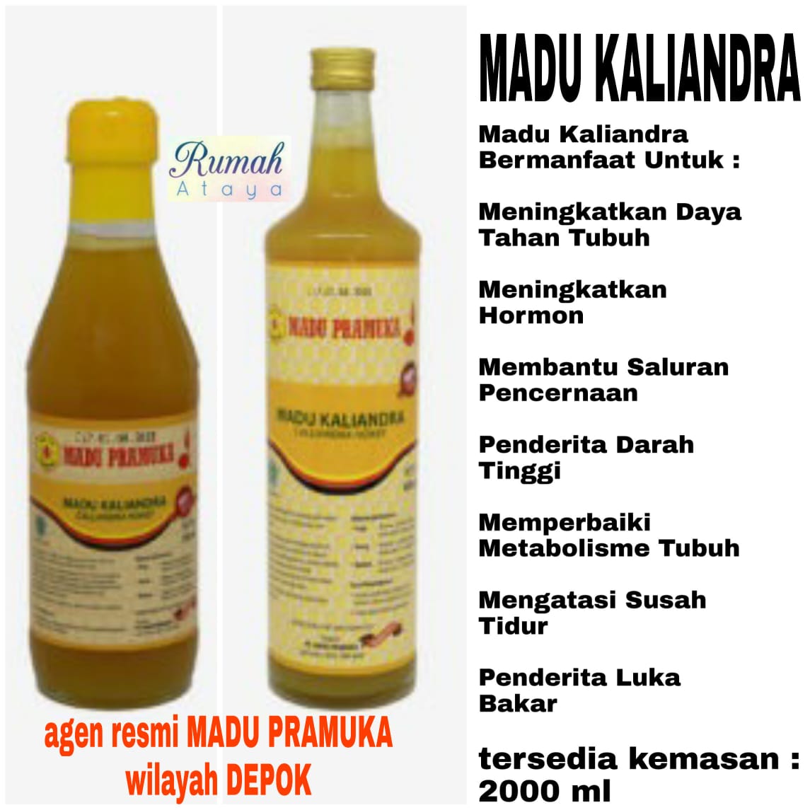 Madu Pramuka MADU KALIANDRA 350 ML | Lazada Indonesia