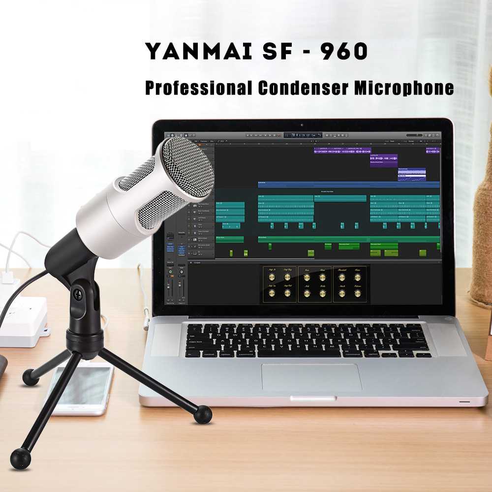 Microphone with Stand - SF-960B / Peralatan Sound System Panggung ...