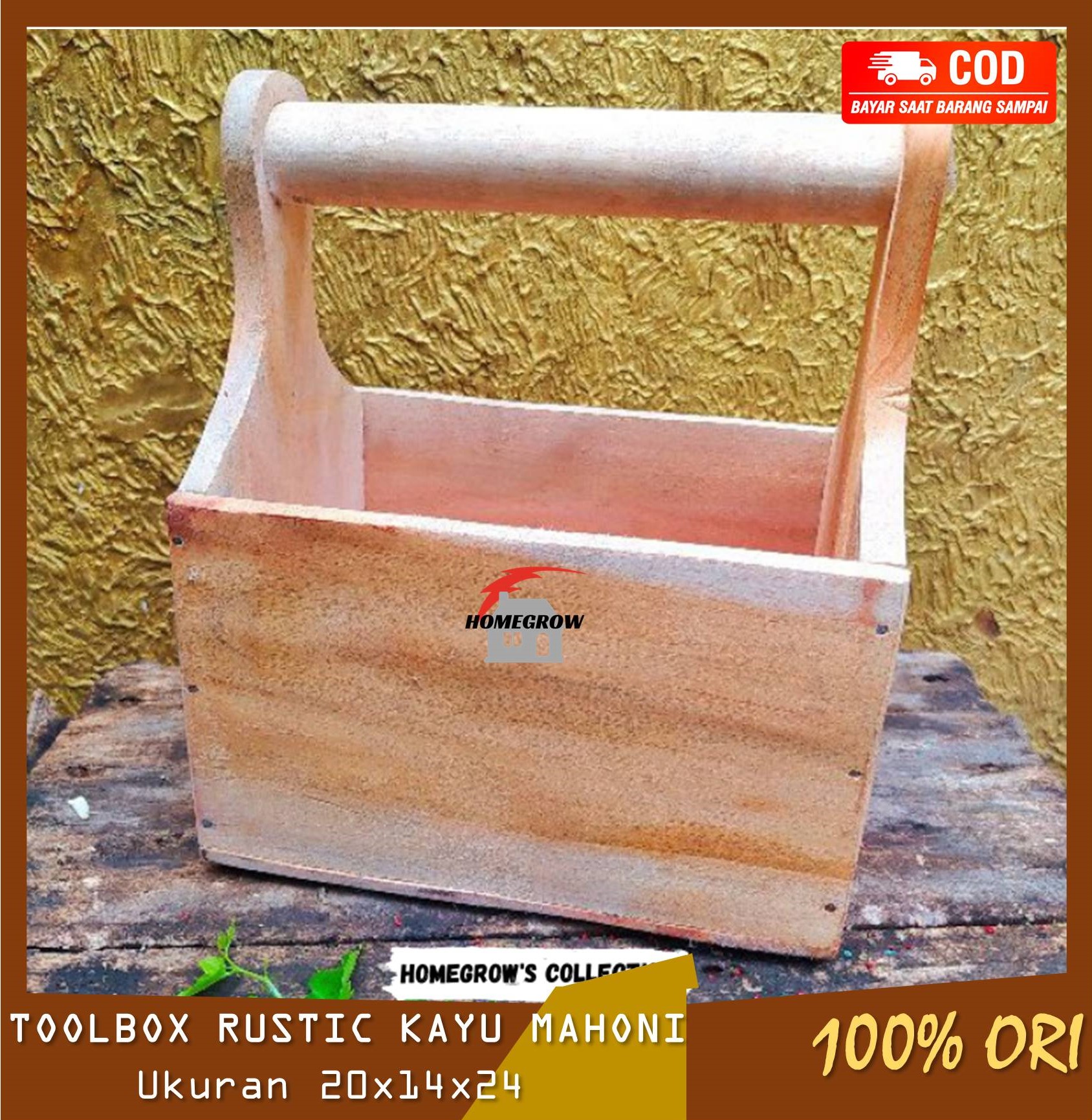 TOOLBOX RUSTIC BAHAN KAYU MAHONI, TOOLBOX TEMPAT PERKAKAS, TOOLBOX RX ...