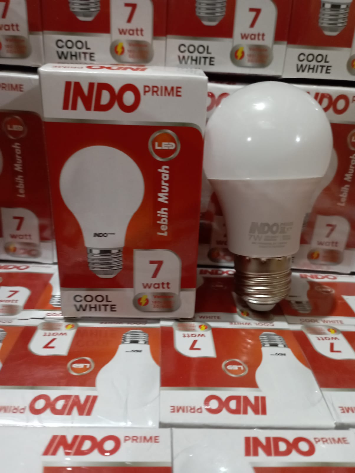 LAMPU MURAH LED INDO PRIME 7 WATT MURAH BERGRANSI 1 TAHUN | Lazada ...