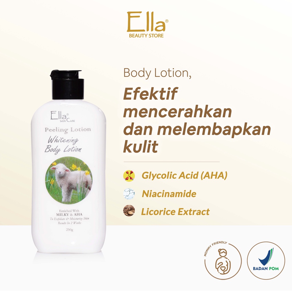 Ella Skincare Peeling Lotion with Glycolic Acid, Licorice Extract ...