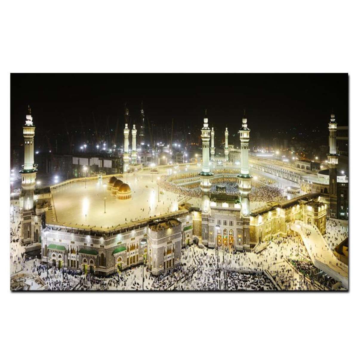 Poster 3 Dimensi Islam Kabah & Masjidil Haram Ukuran 39 x 58 Cm Import ...