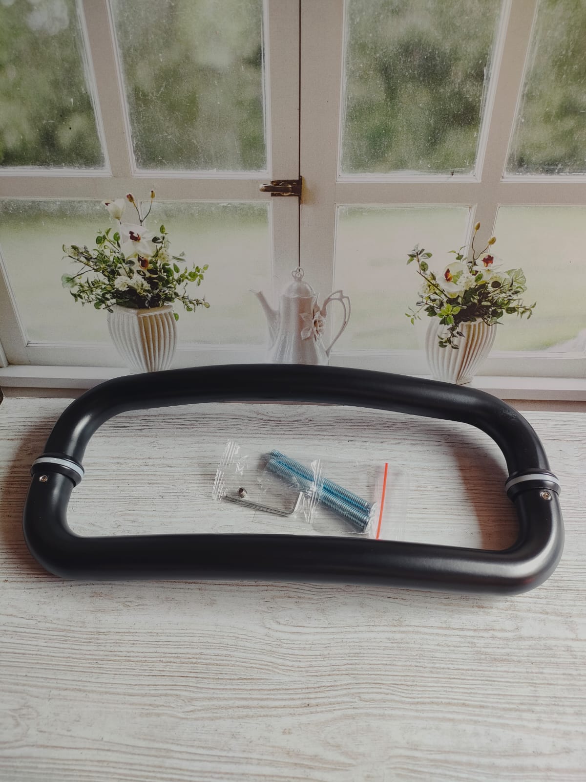 Pull handle, handle pintu bentuk pisang warna hitam as 30cm | Lazada ...