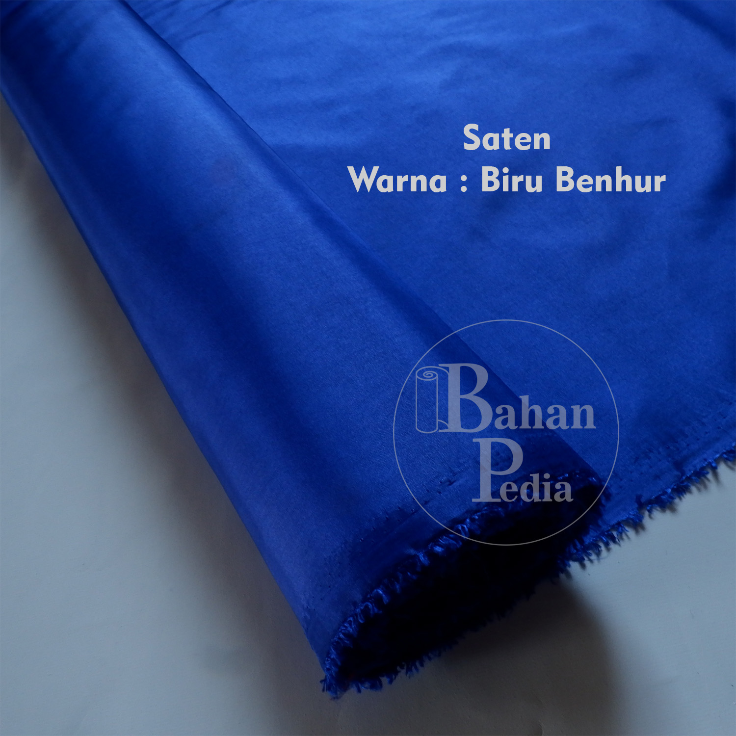 [MTR] Kain Bahan Saten Satin Lemas 100 x 150 cm - Biru Benhur | Lazada ...