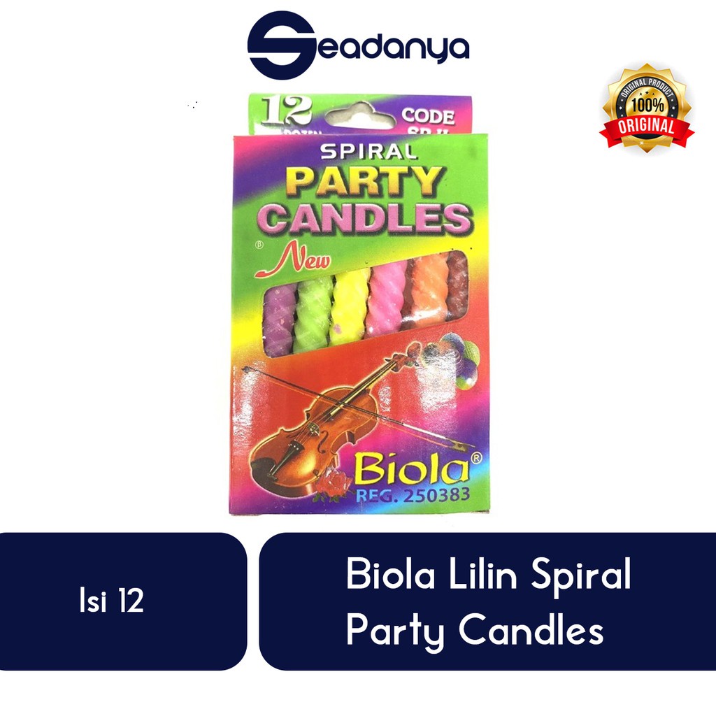 Lilin Spiral Biola Isi 12 - Spiral Candles - Ulang Tahun - Happy Birthday - HBD - Happybirthday ...