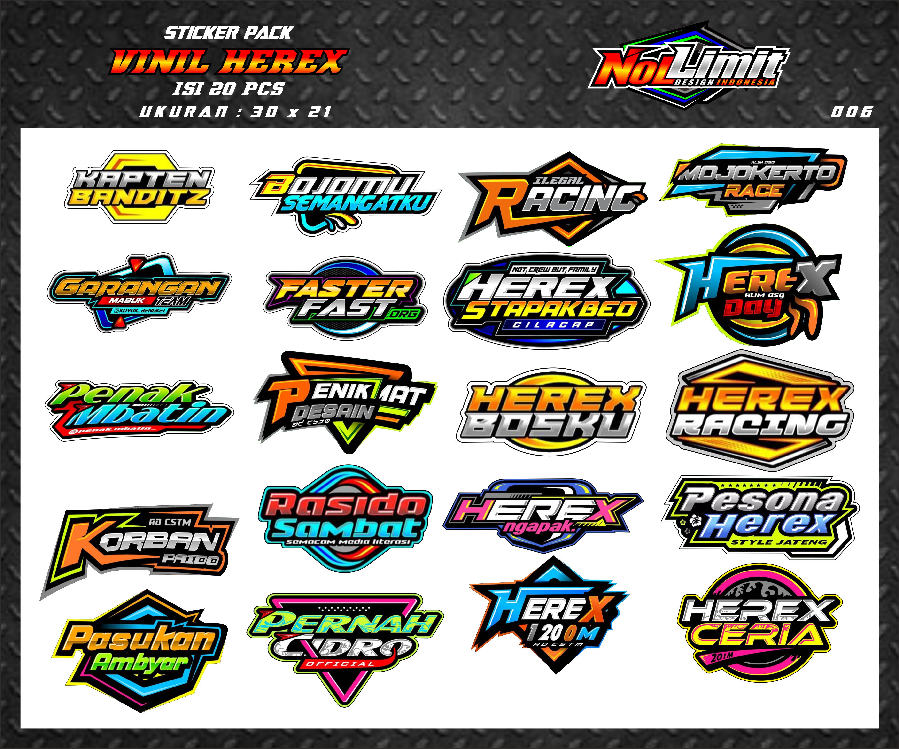 Sticker PAKS - Sticker HEREX DRAG UK 21 X 30 NL.6 | Lazada Indonesia