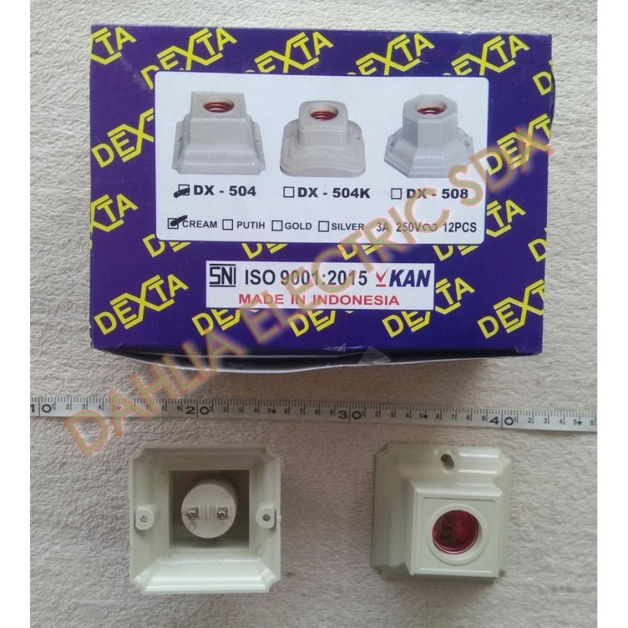 FITTING PLAFON KOTAK CREAM DEXTA DX 504 | Lazada Indonesia