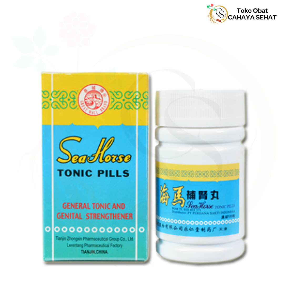 SEA HORSE TONIC PILLS(SIRKULASI DARAH/GINJAL/STAMINA PRIA)100'S ...