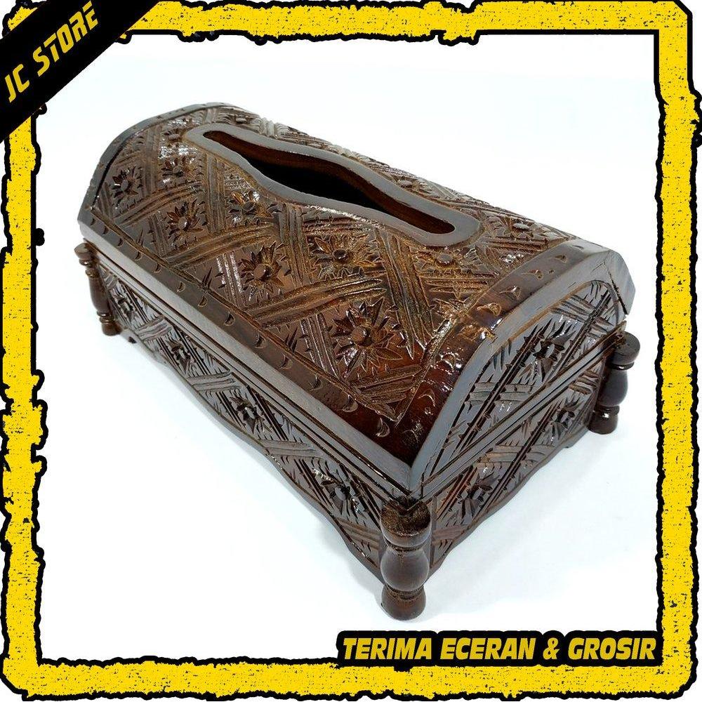 Kotak Tisu Kayu Jati Asli Ukir Ukiran Pahatan Antik Unik | Lazada Indonesia