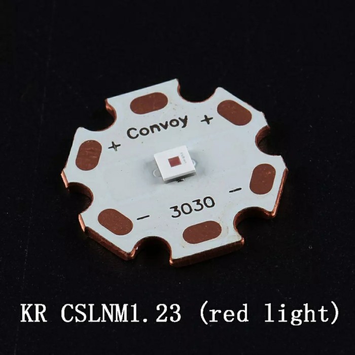 OSRAM LED KR CSLNM1.23 MERAH 20MM TEMBAGA RED EMITTER COPPER PCB ...