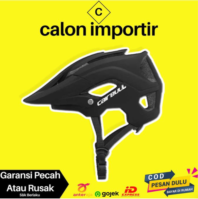 Helm Sepeda Gunung Mtb Lipat Road Bike Ringan EPS PVC Pelindung Kepala ...