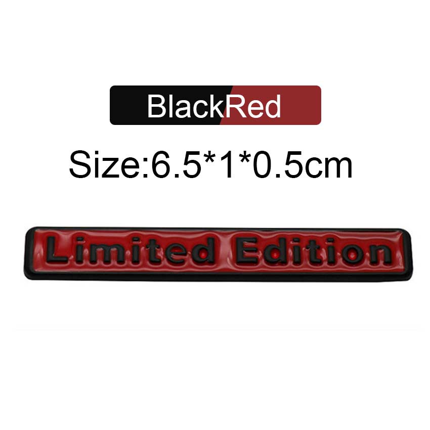 Stiker Emblem Limited Edition Sticker Mobil 3D Bahan Metal Chrome ...