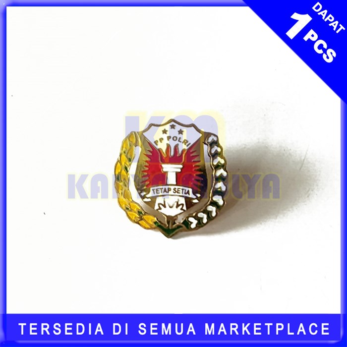 Pin Lencana PP Polri Tetap Setia Bahan Logam Kuningan Pin Murah - Karya ...