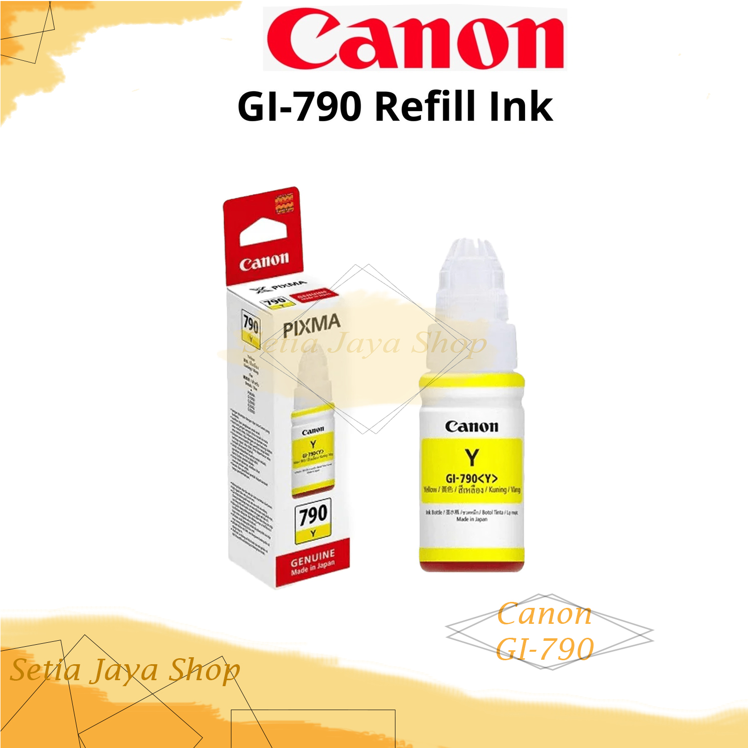 paket 1 SET 4 PCS Tinta Canon Gi 790 For Printer, tinta printer canon ...