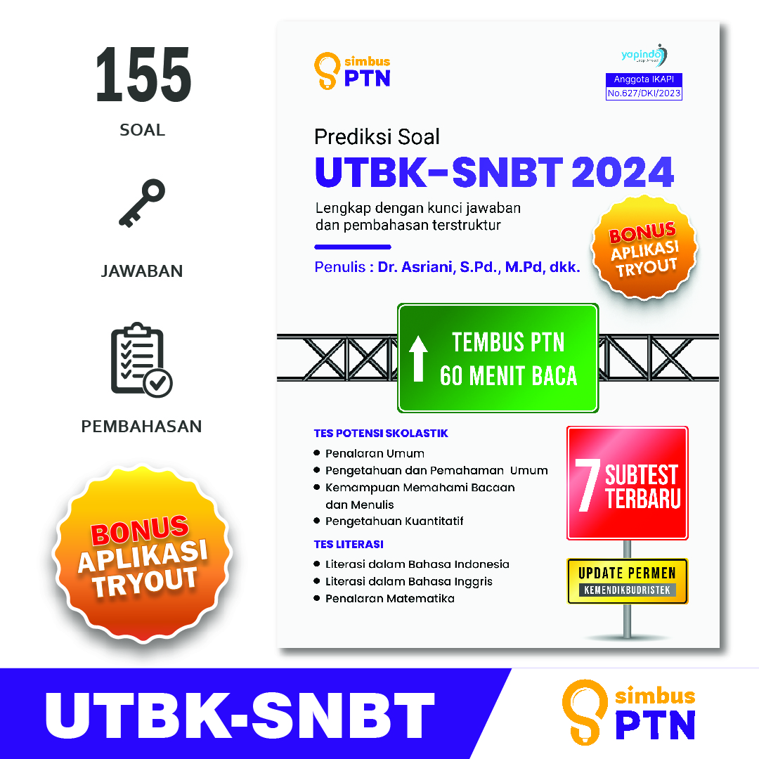 Buku Prediksi Soal UTBK - SNBT 2024 Update Tembus PTN | Lazada Indonesia