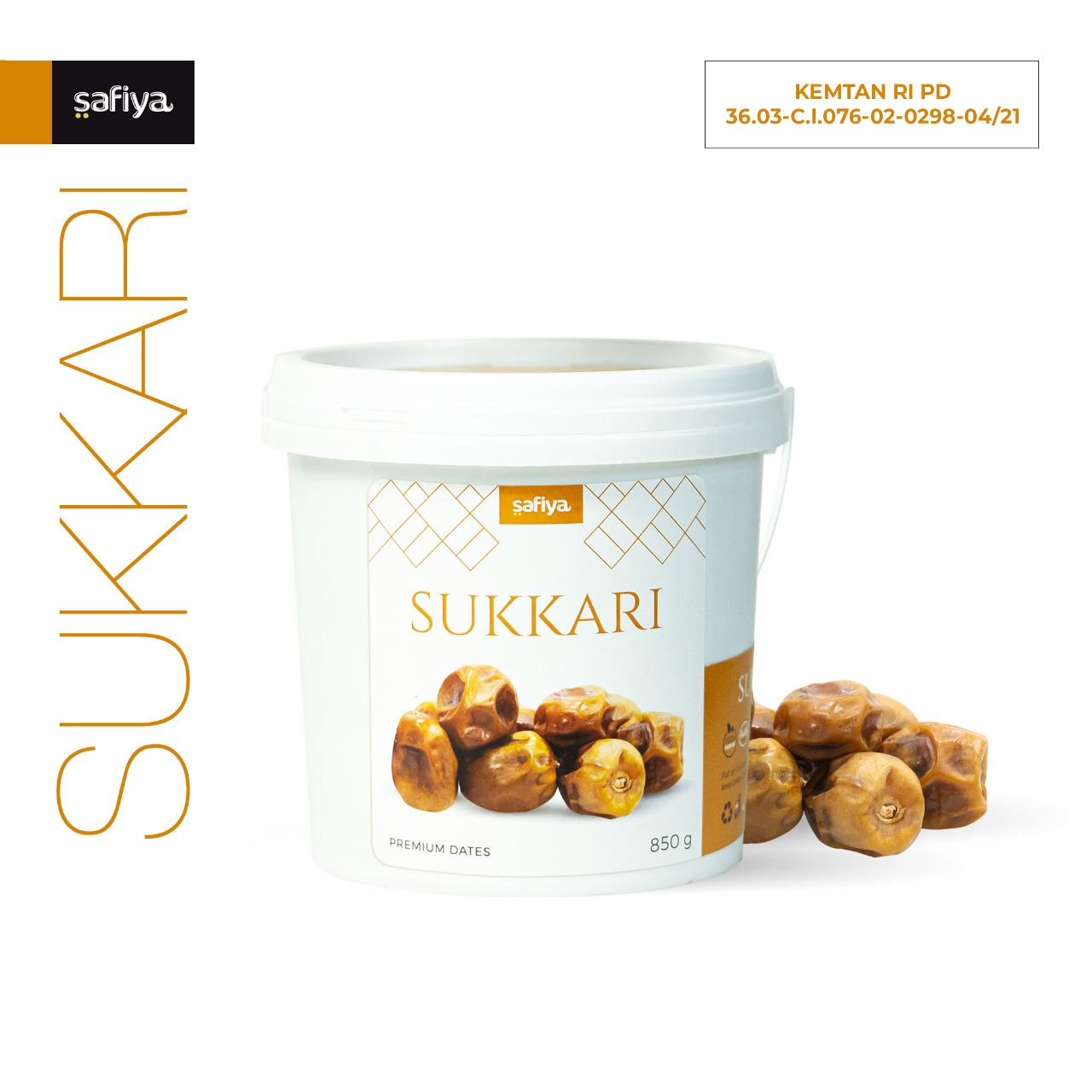Kurma Sukari Ember 850 Gr King Dates Sukkari Authentic Safiya Food ...