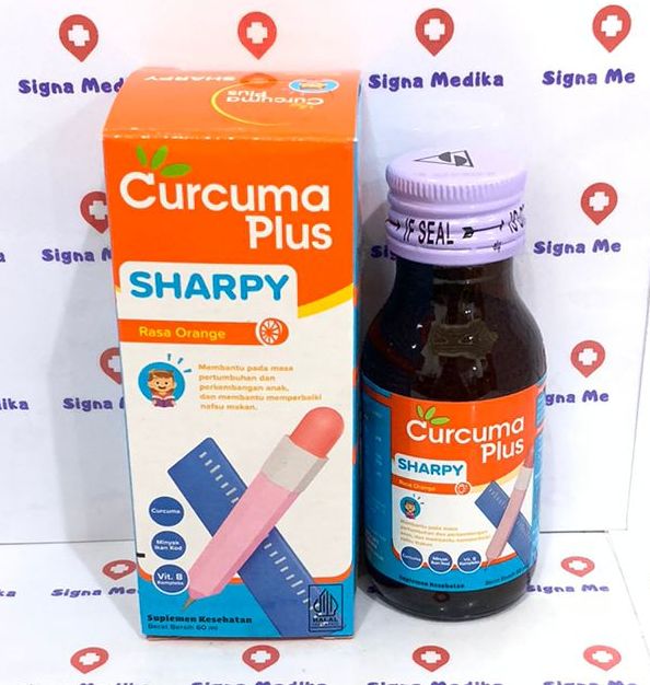 Curcuma Plus Sharpy 60 ml Rasa Jeruk - Vitamin Nafsu Makan Anak ...