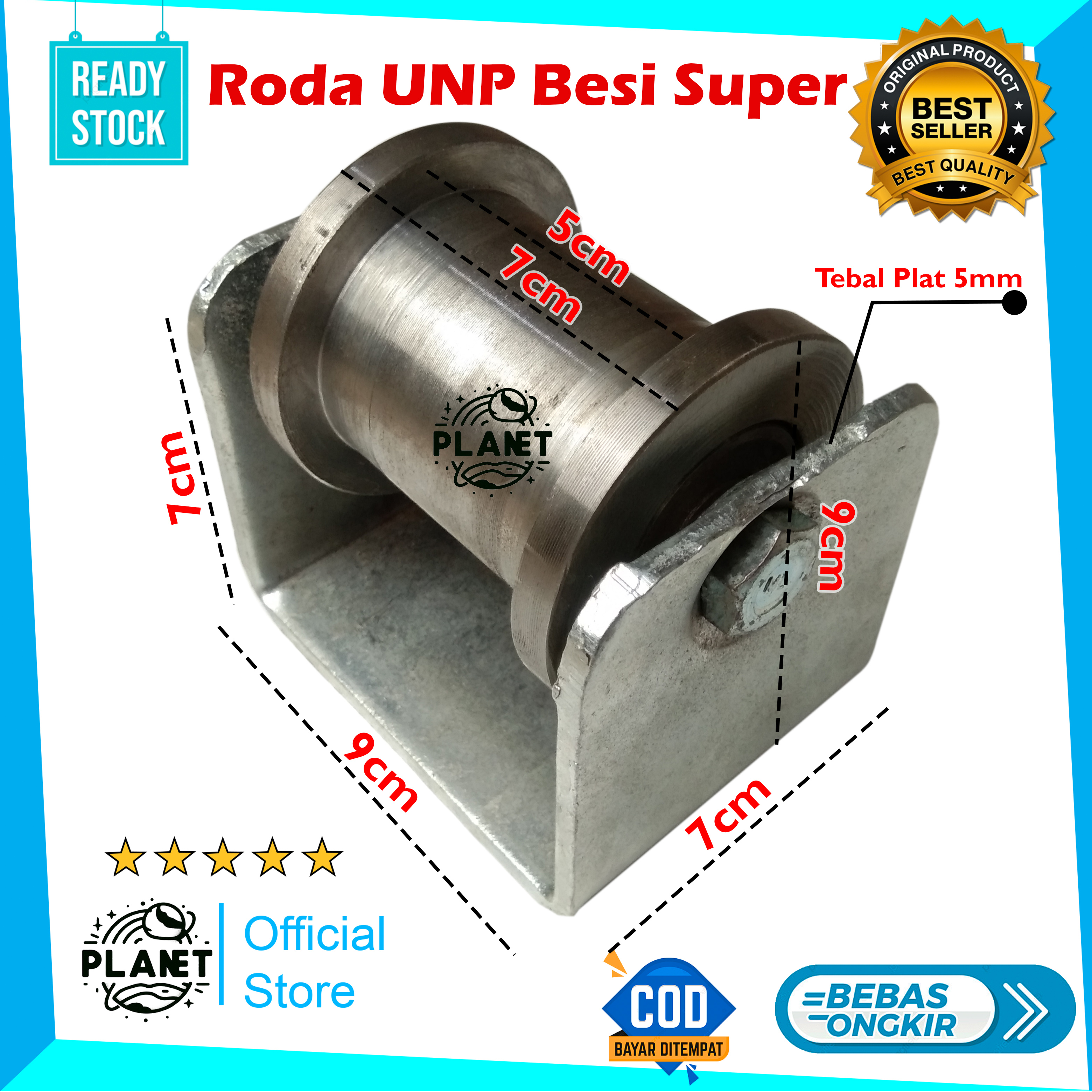 Roda Pagar UNP Besi Super Original | Lazada Indonesia
