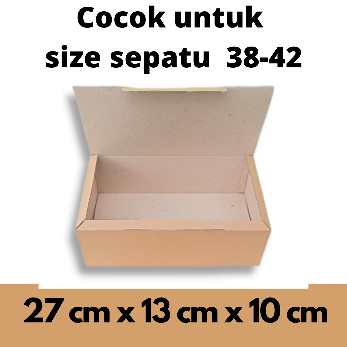 Kardus Box Sepatu Polos Kosong Murah Lusinan dan Grosir Warna Coklat ...